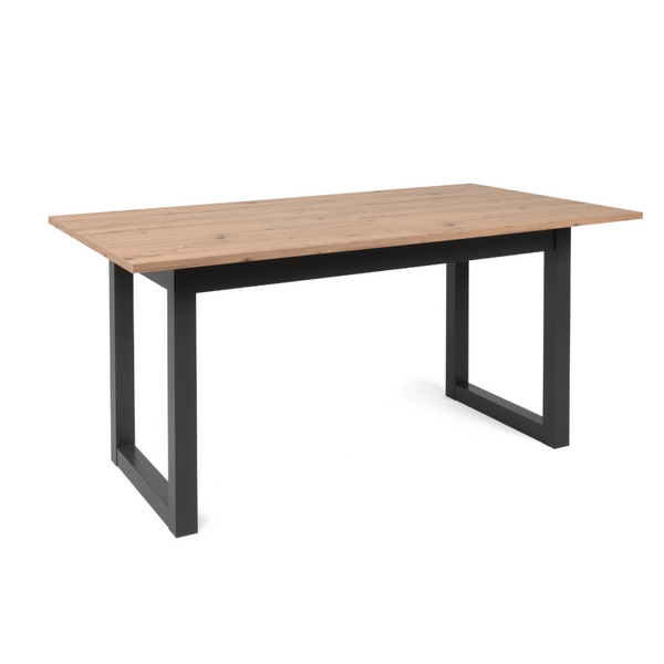 Table à manger industrielle en bois extensible 10 personnes AUTEL ...